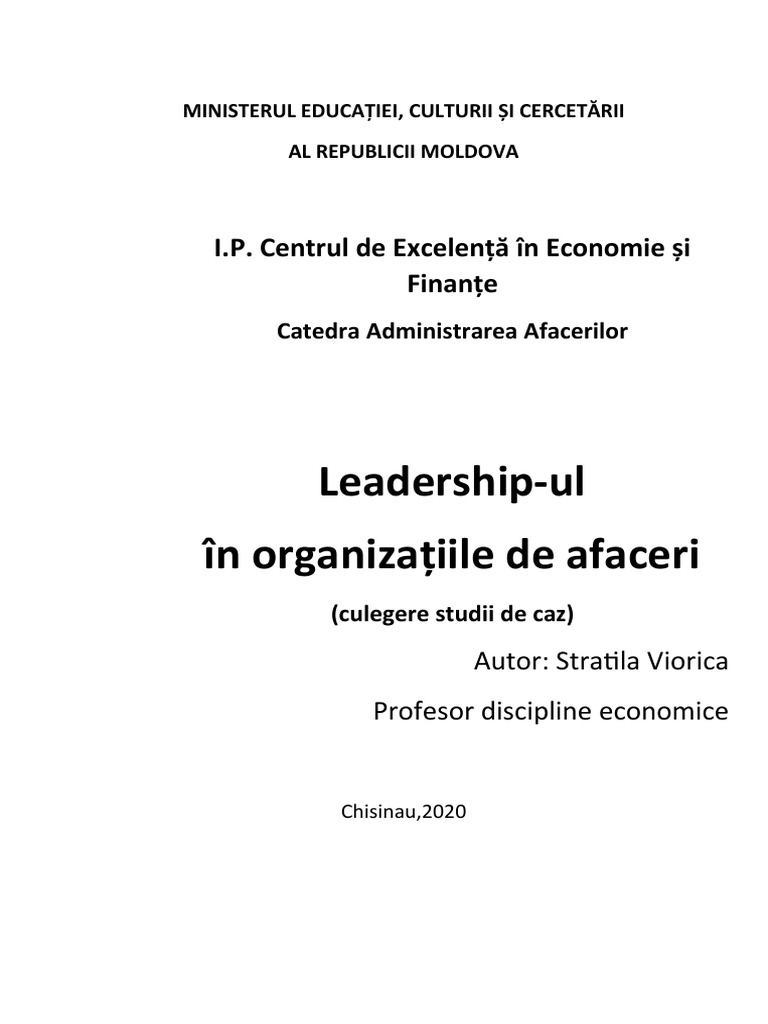 Studii de Caz La Leadership | PDF