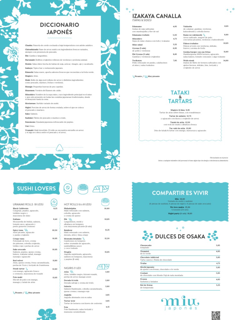 Diccionario de Términos Japoneses de Comida | PDF | Cocina asiática | Comida regional y étnica