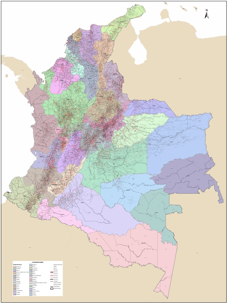 Mapa de Colombia en Alta Resolución | PDF