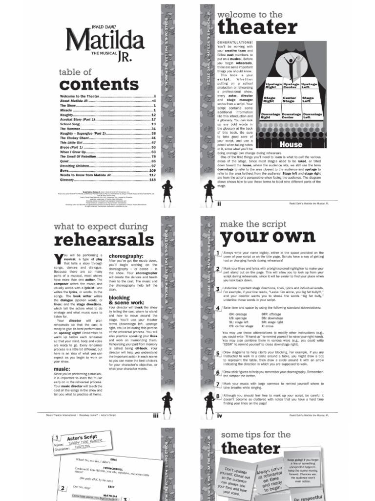 Matlda Jr. Script | PDF