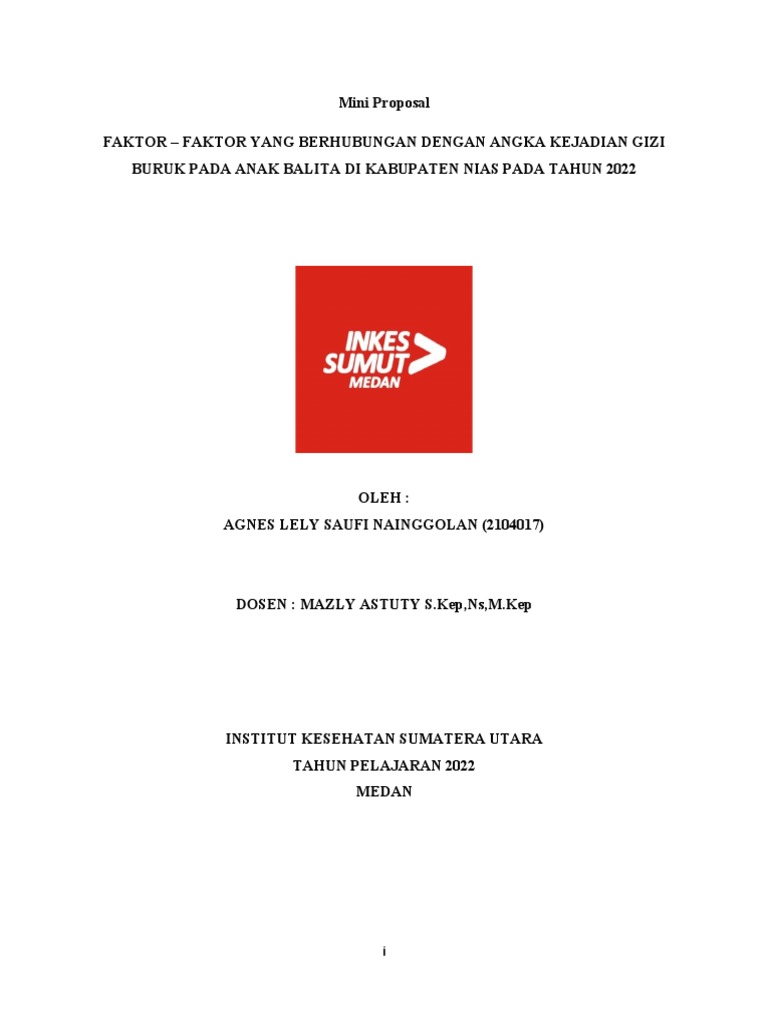 Mini Proposal Agnes Lely | PDF