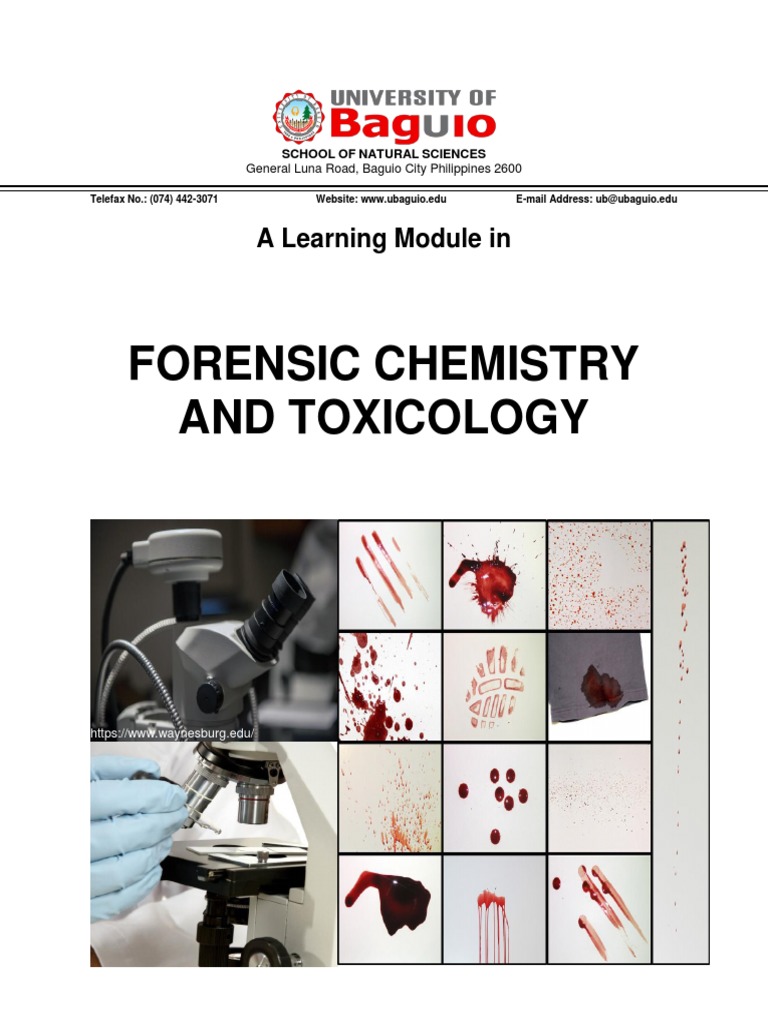 Forensic Chemistry Module Update 1 PDF | PDF | Witness | Blood