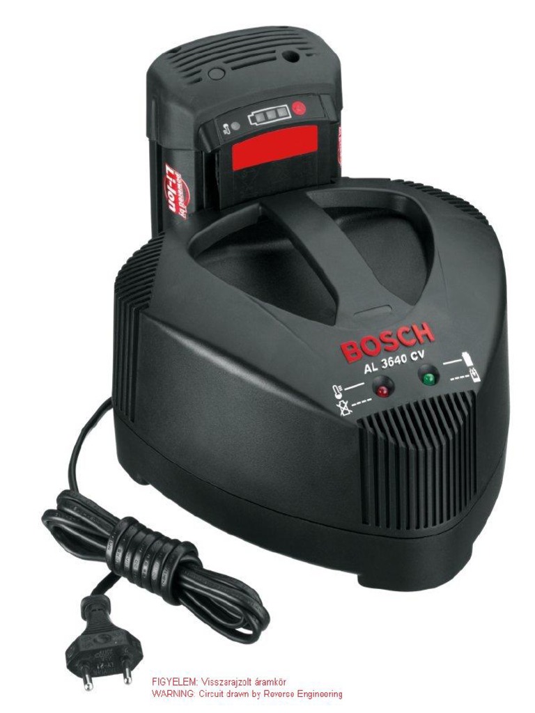 Bosch Al3640cv 36v Li-Ion Charger With Battery Schematics | PDF