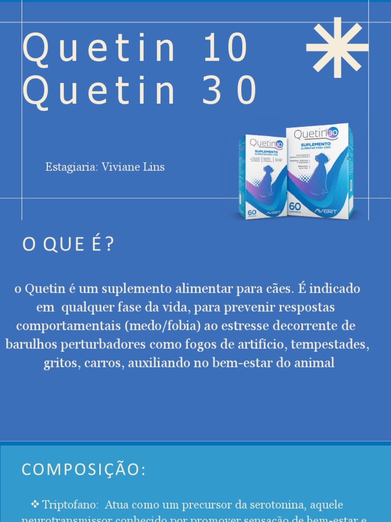 Suplemento Quetin para Cães | PDF