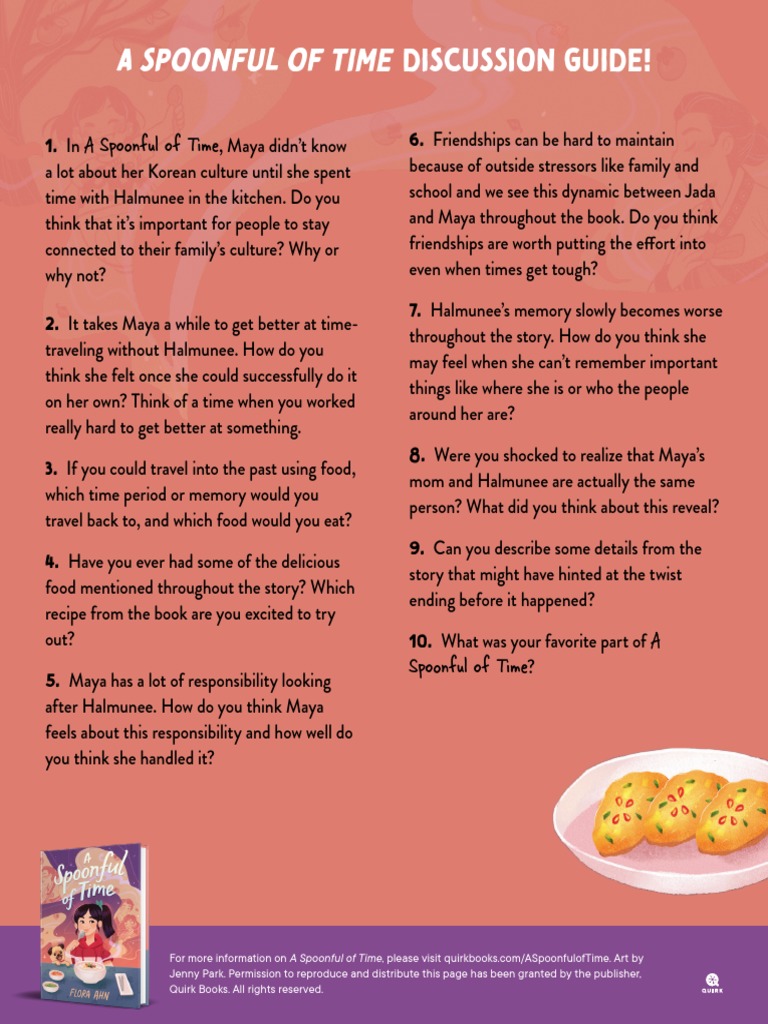 A Spoonful of Time Discussion Guide | PDF | Self-Improvement | Wellness