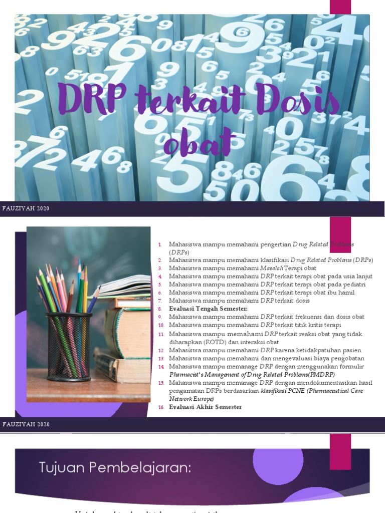 Dosis Obat dan Masalah Terkait DRP | PDF | Pengembangan Diri | Sains ...