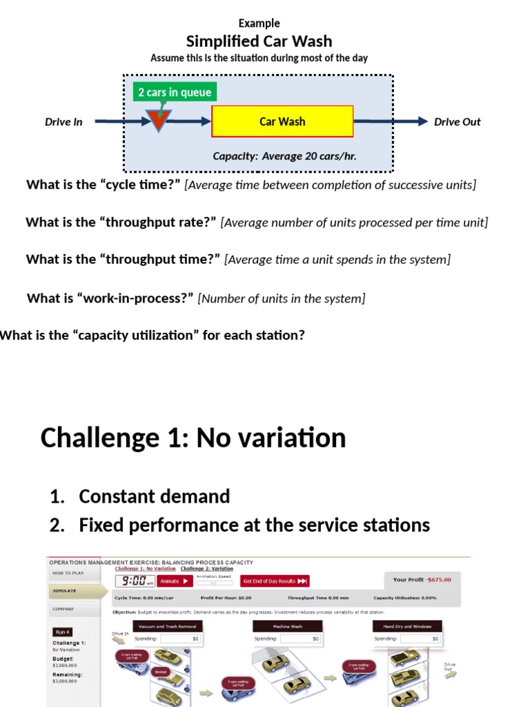 Solutions Balancing Process Capacity Simulation Challenge 1 and ...
