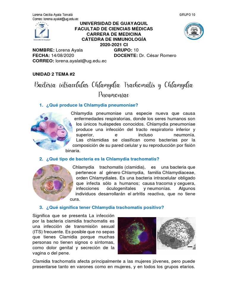Chlamydia | PDF | Infección transmitida sexualmente | Salud pública