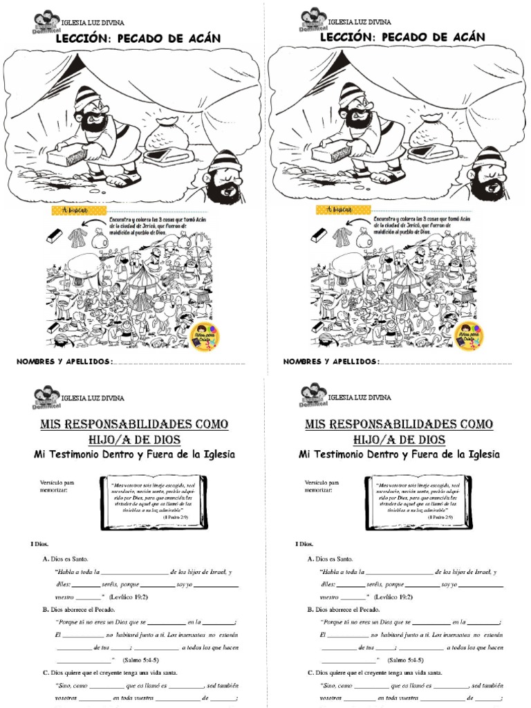 El Pecado de Acan | PDF