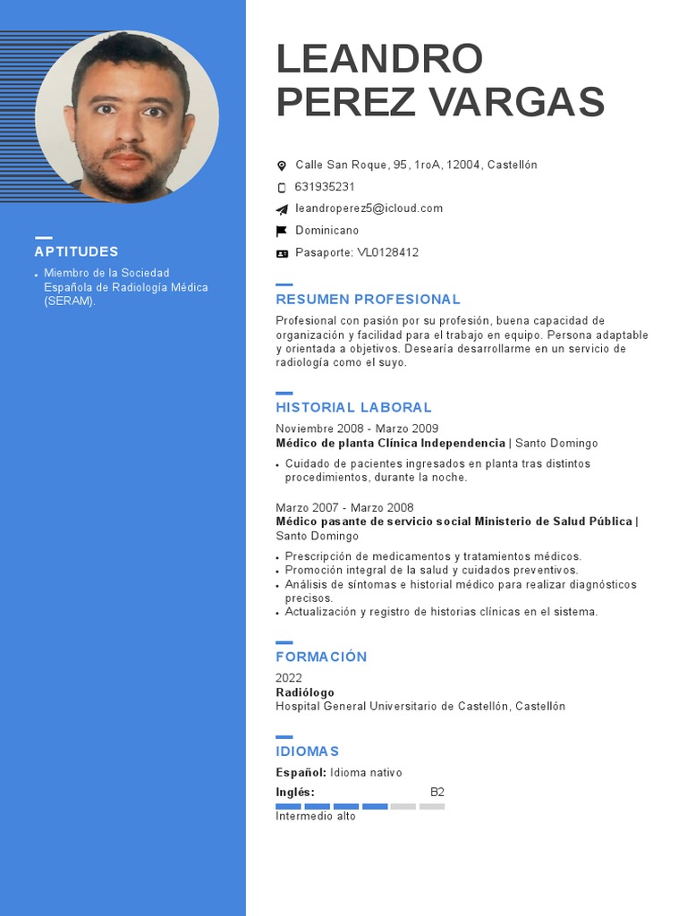 Leandro PerezVargas CV | PDF