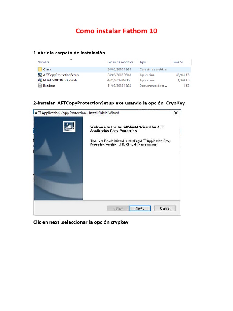Como Instalar Fathom 10 | PDF