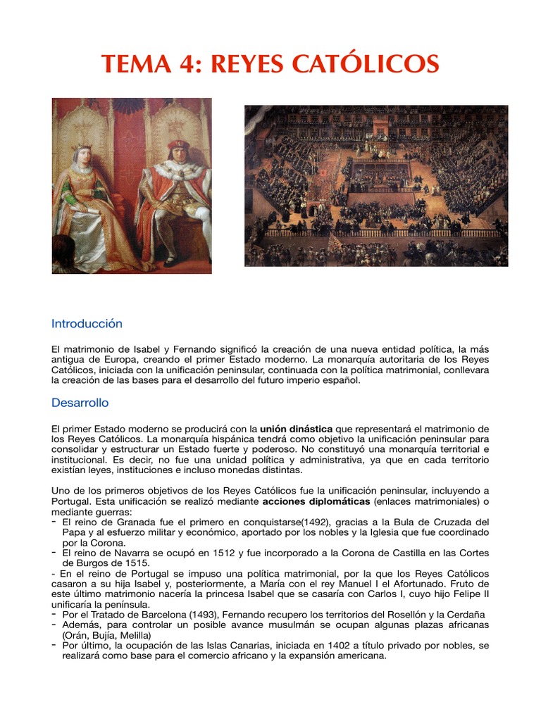 Reyes Católicos | PDF | Imperio español | Europa