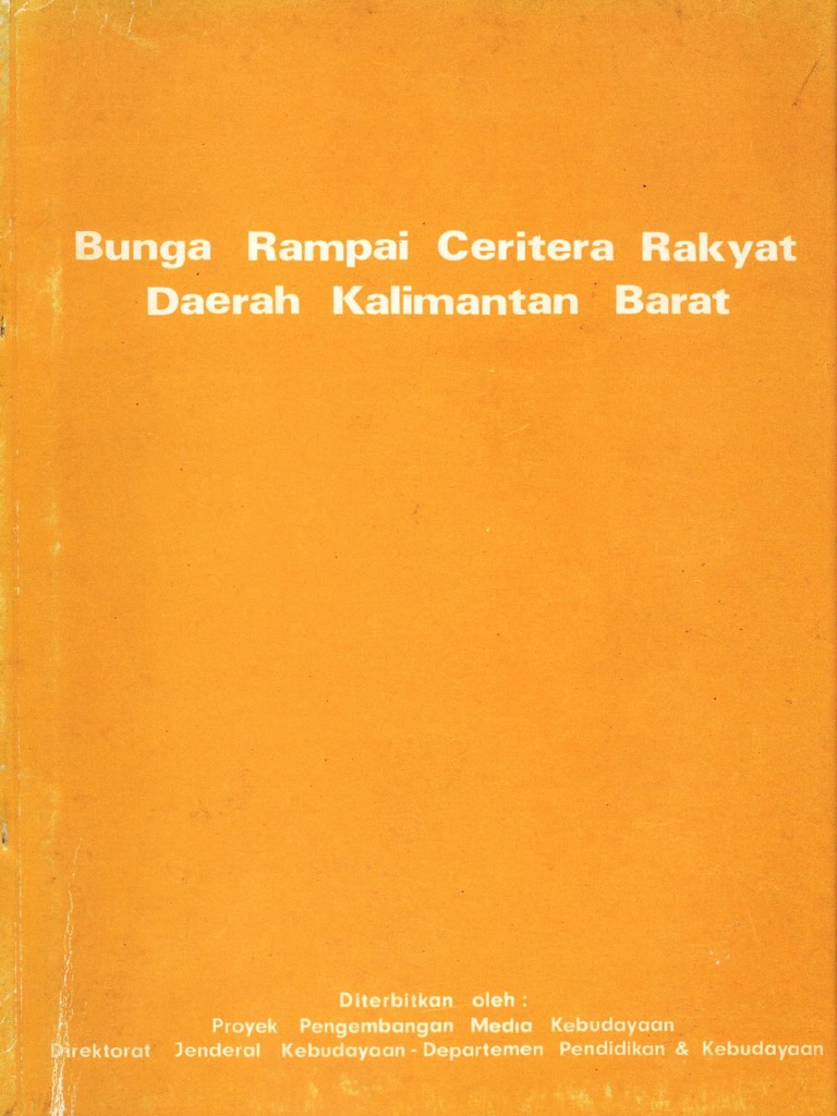 Bunga Rampai Ceritera Rakyat Daerah Kalimantan Barat | PDF