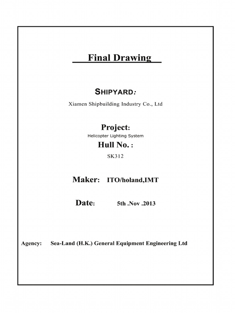Helideck Lighting System | PDF | Power Supply | Fuse (Electrical)