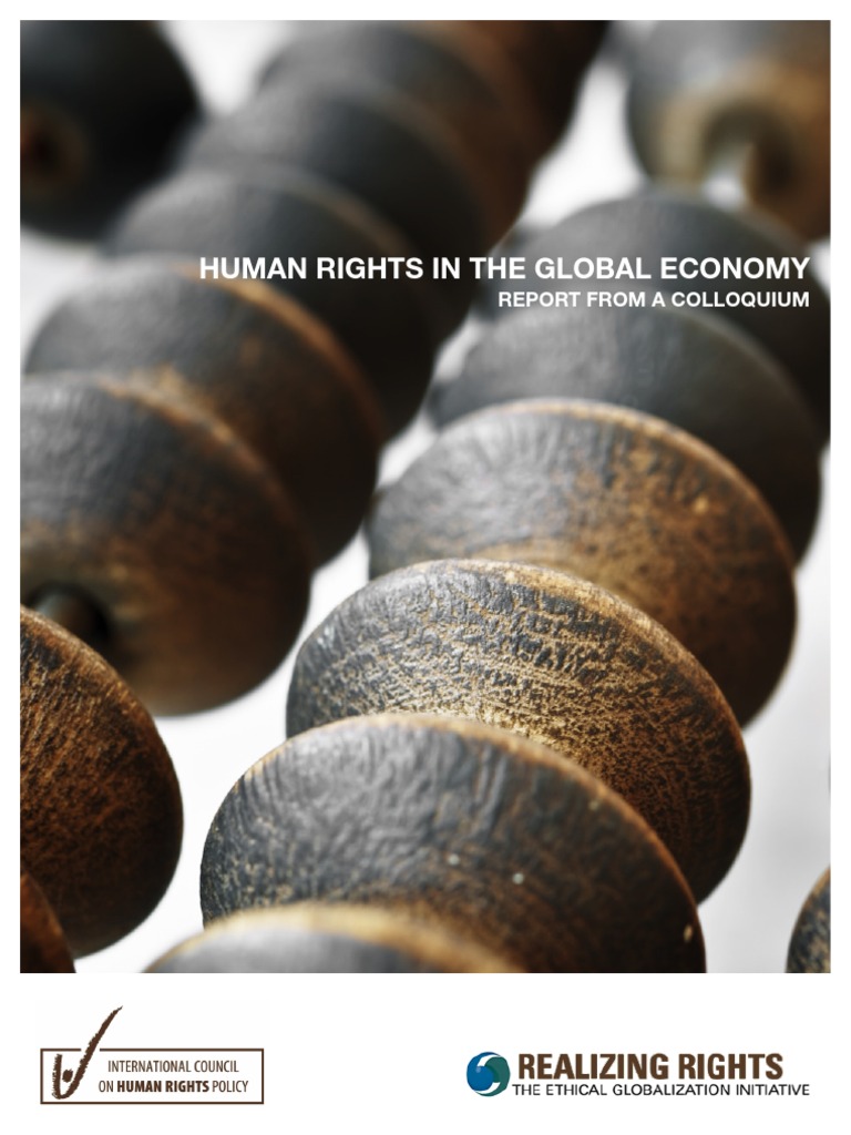 Human Rights in The Global Economy - Colloquium Report 2010 | PDF ...