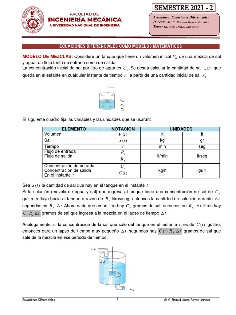 Práctica 03 EDO de Orden Superior | PDF | Ecuaciones | sal