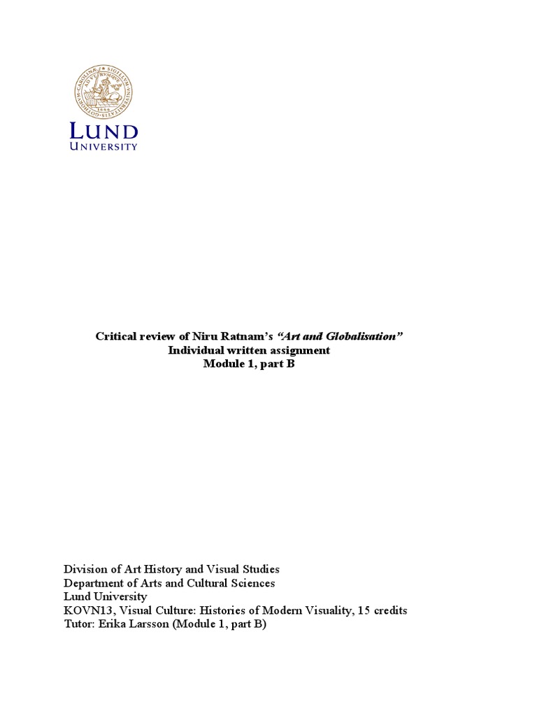 Individual Written Assignment - Module 1 - Part B | PDF | Globalization Individual Written Assignment - Module 1 - Part B | PDF | Globalization
