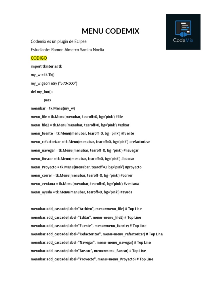 Ramon Almerco Samira Noelia Codemix | PDF | Components | Software