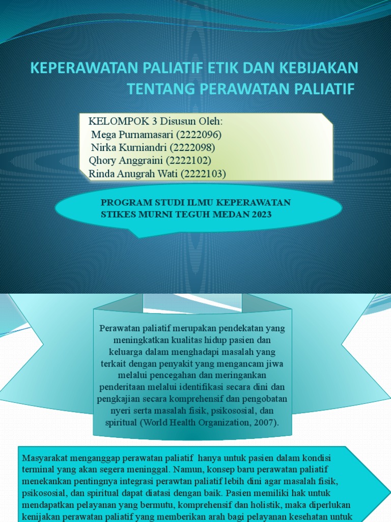 Keperawatan Paliatif Etik Dan Kebijakan Tentang Perawatan Paliatif | PDF