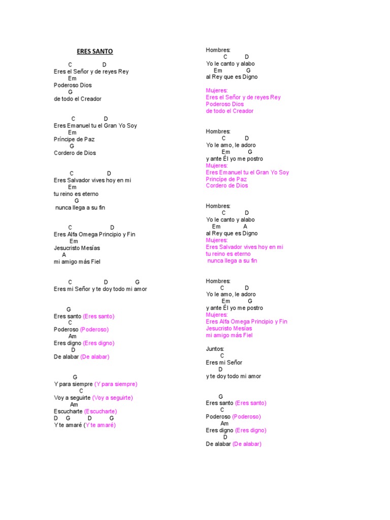 Eres Santo Notas | PDF | Teología | Creencia religiosa y doctrina