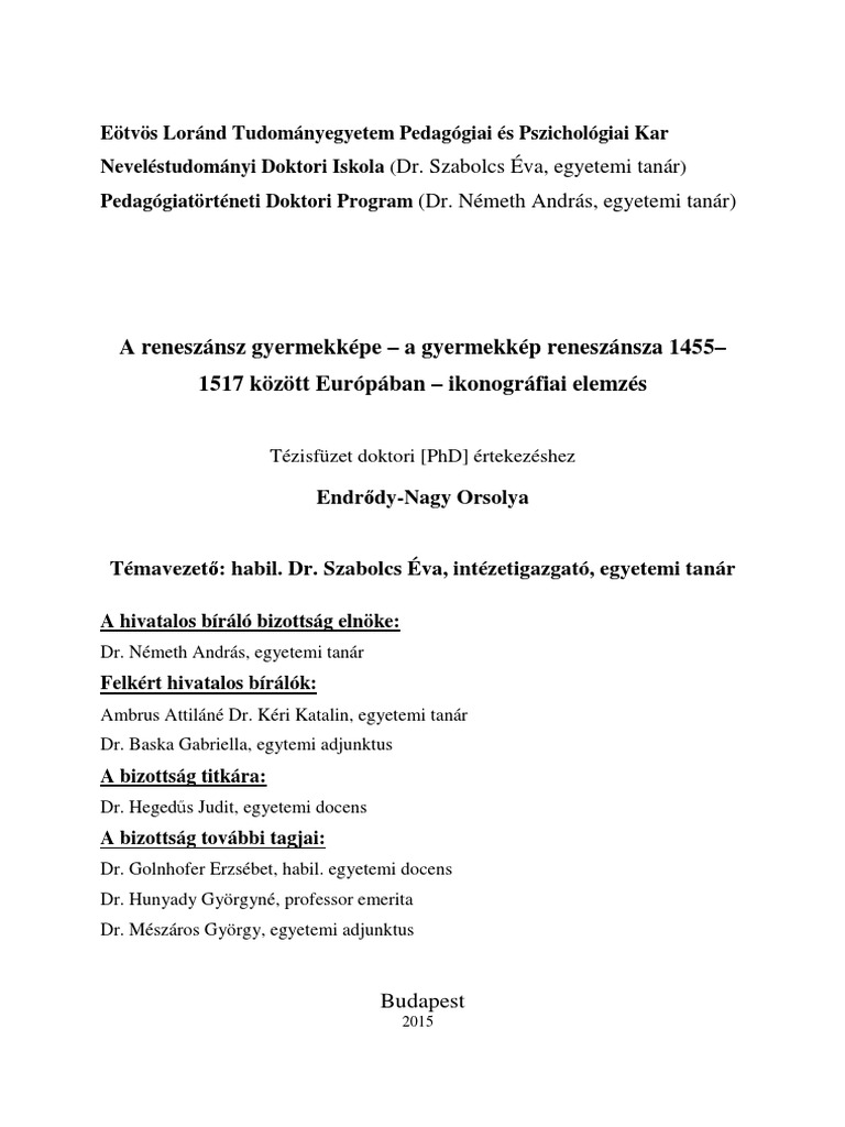 Endrody-Nagy Orsolya TF M | PDF