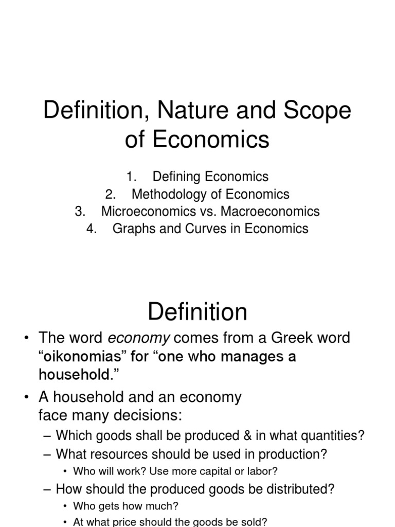 Eco 111 Notes-1 | Download Free PDF | Economics | Hypothesis