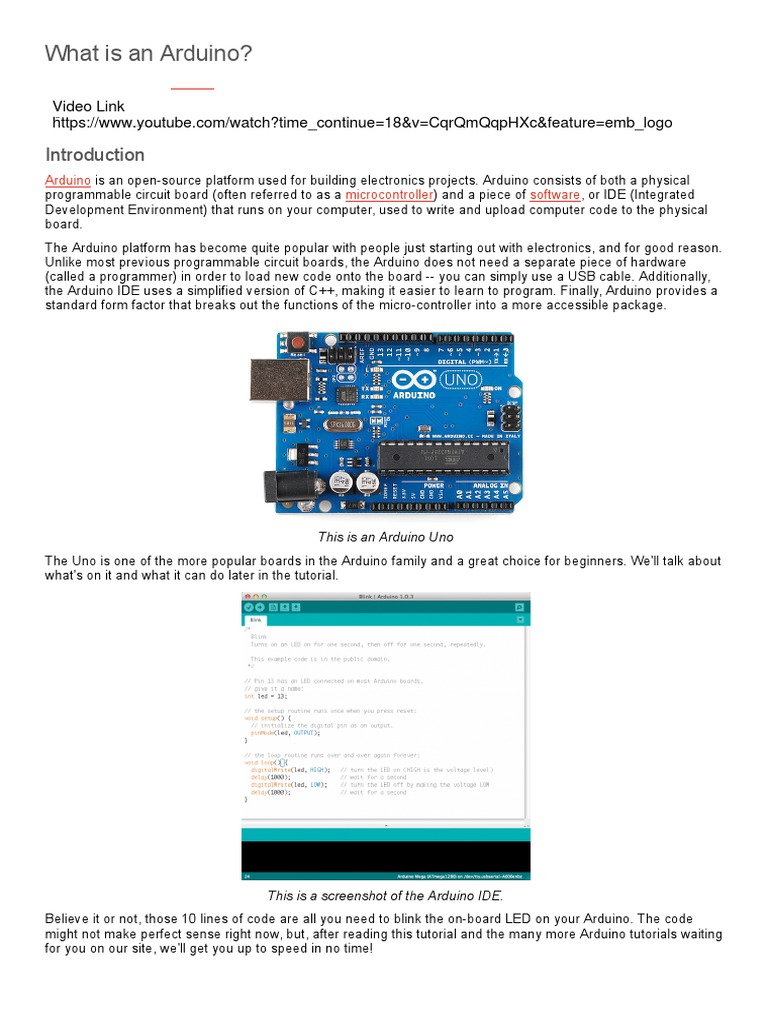 Iot Unit02 L14 Arduino Pdf Arduino Microcontroller 