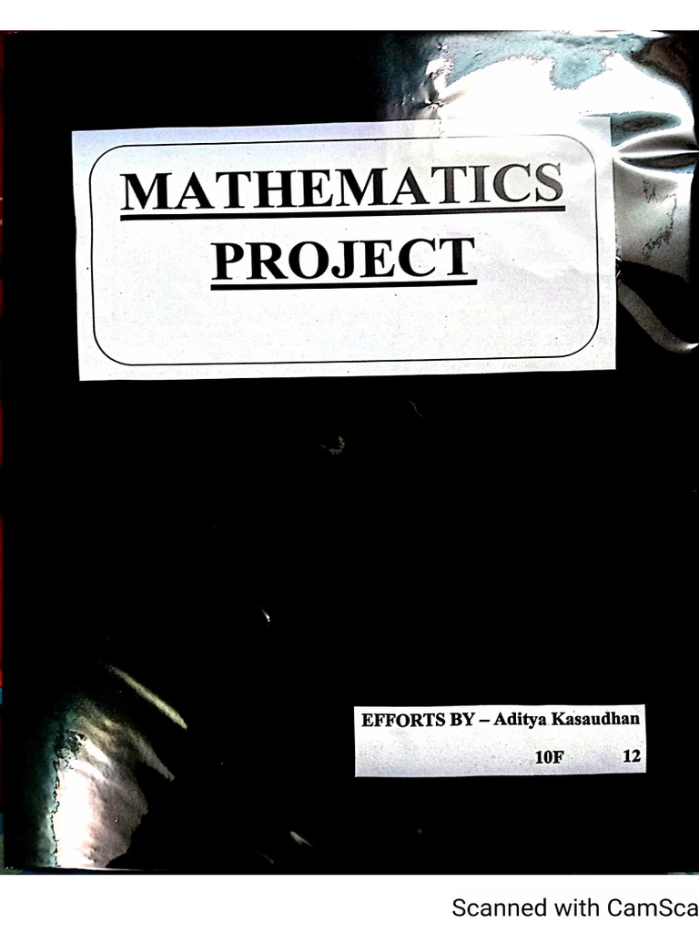 Mathematics Project | PDF