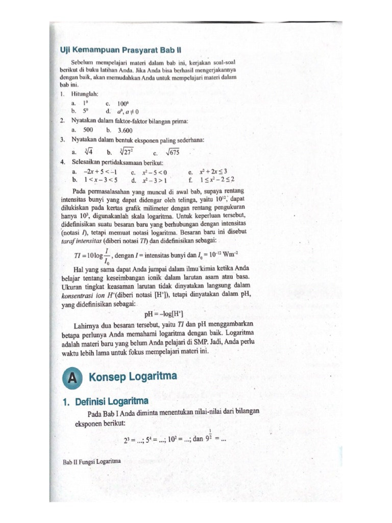 Materi Logaritma | PDF