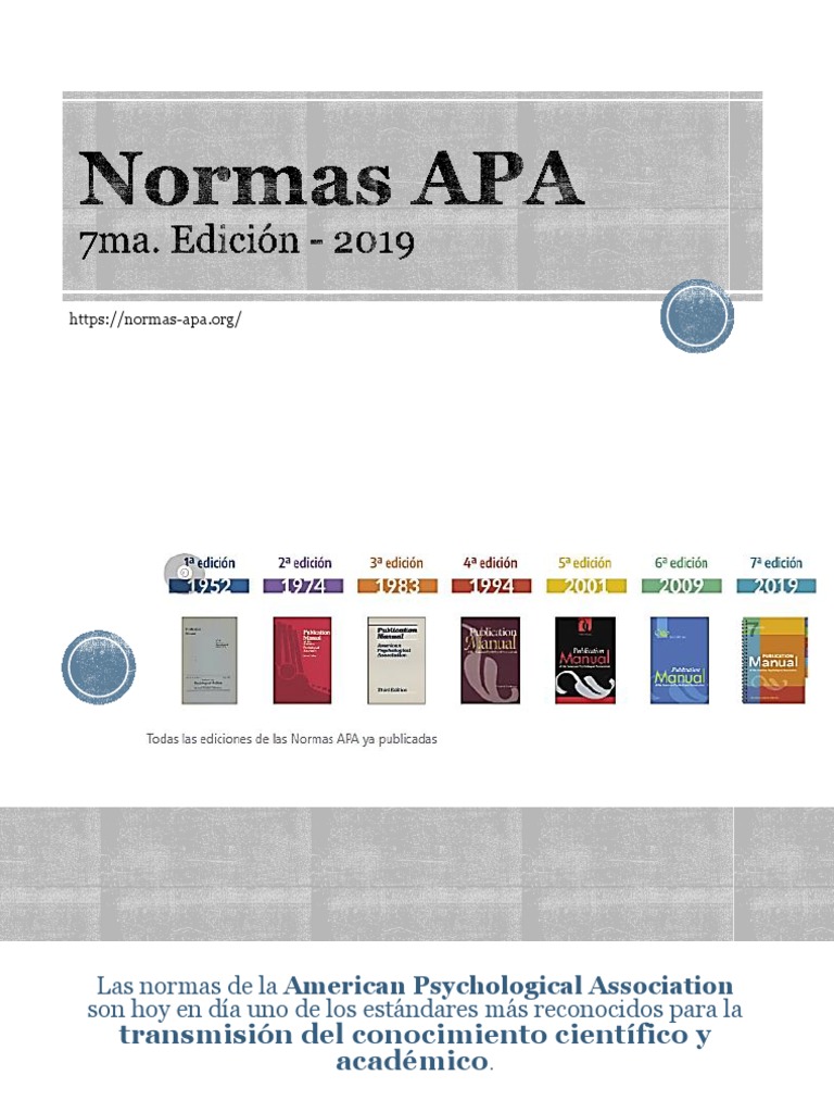 Normas APA - 7ma edición | PDF | Estilo apa | Autor
