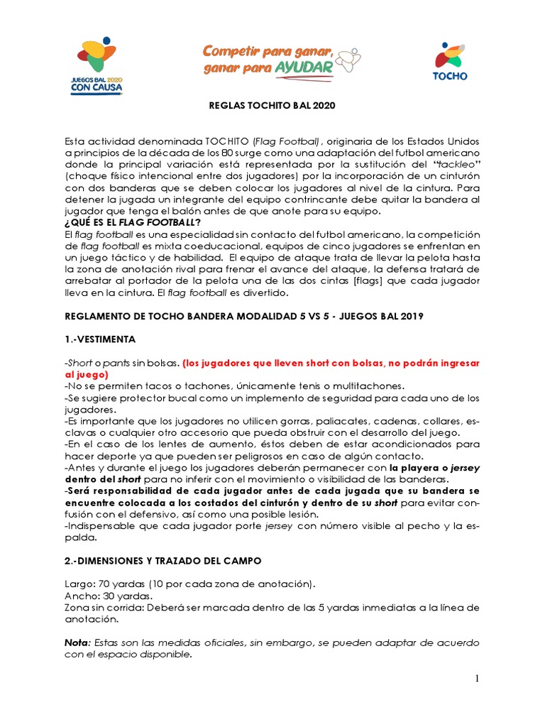 Tocho Bandera | PDF | Asociación de Futbol | Reglas y regulaciones ...