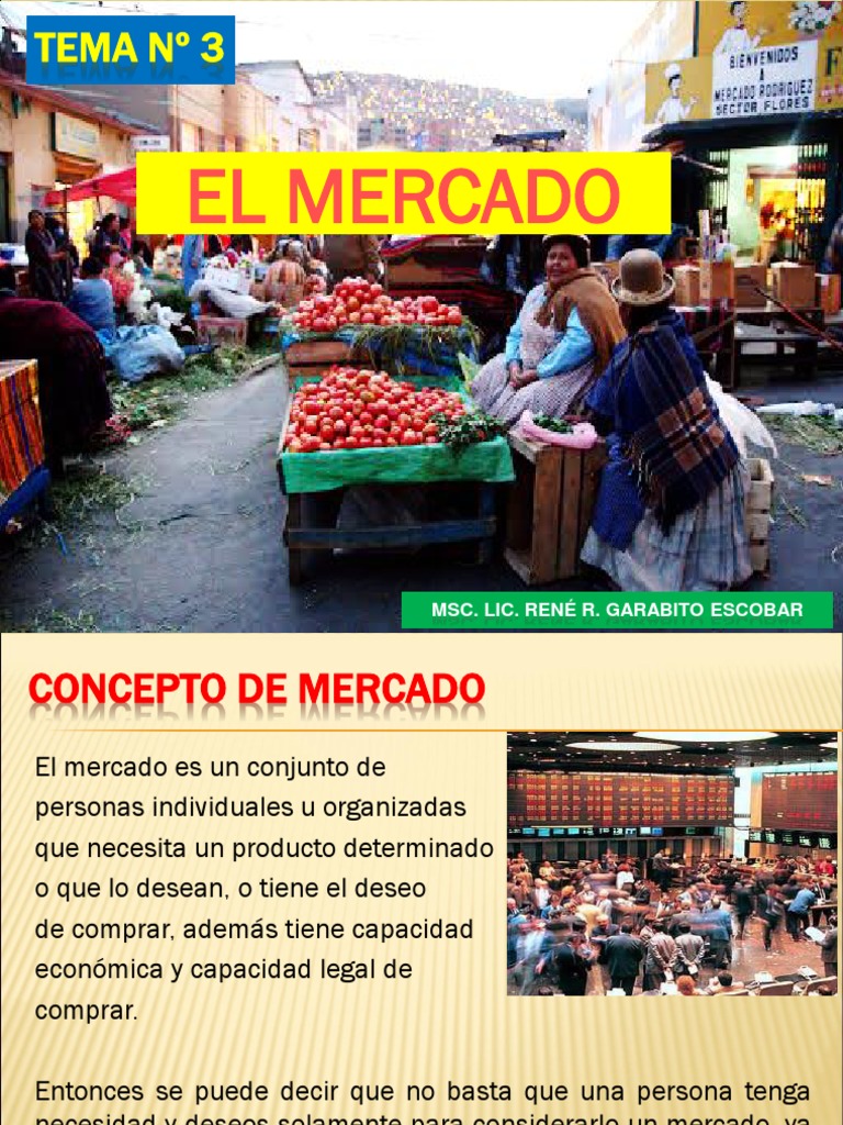 Clasificación y Concepto del Mercado | PDF | Mercado (economía ...