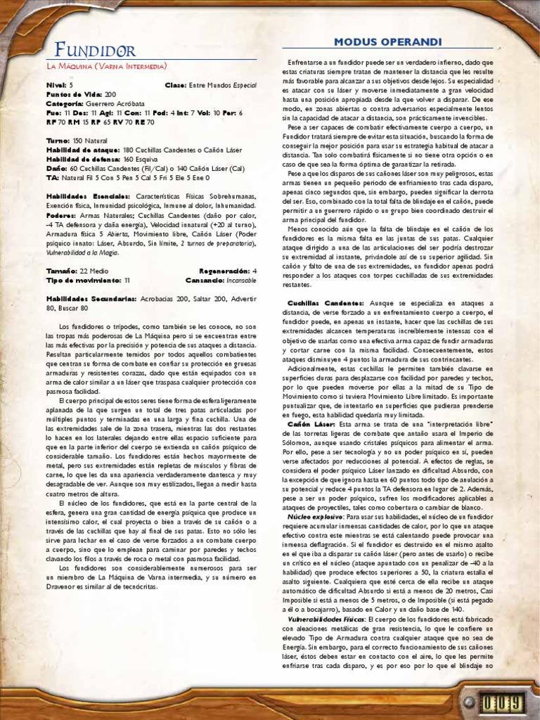 DRAVENOR Ejercito Regular de La Maquina Parte 2 | PDF | Infección ...