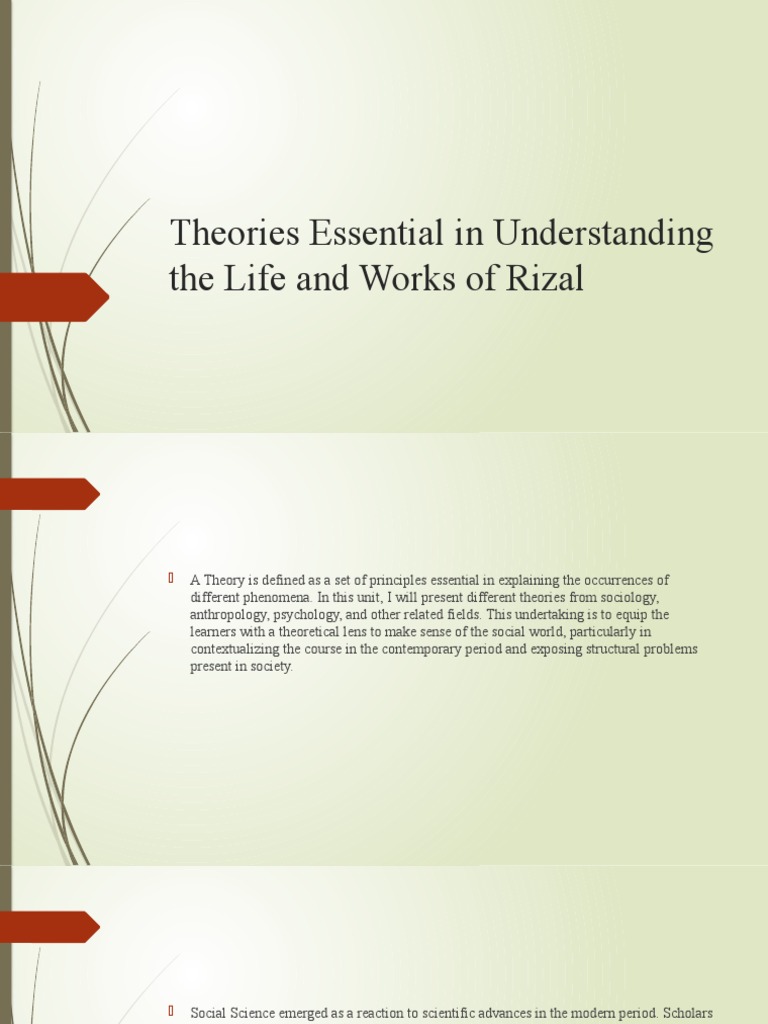 Unit 2 Activity 5 Theories Essential in Understanding The Life and Works | PDF | Unconscious ...