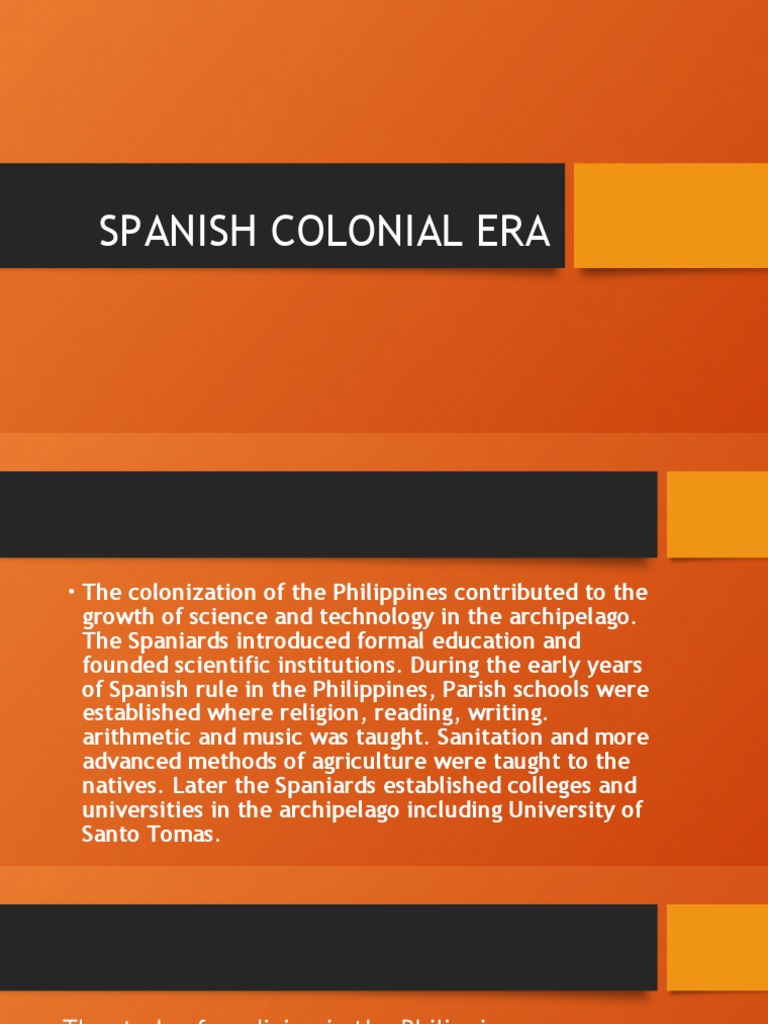 Spanish Colonial Era | PDF | Science | Philippines