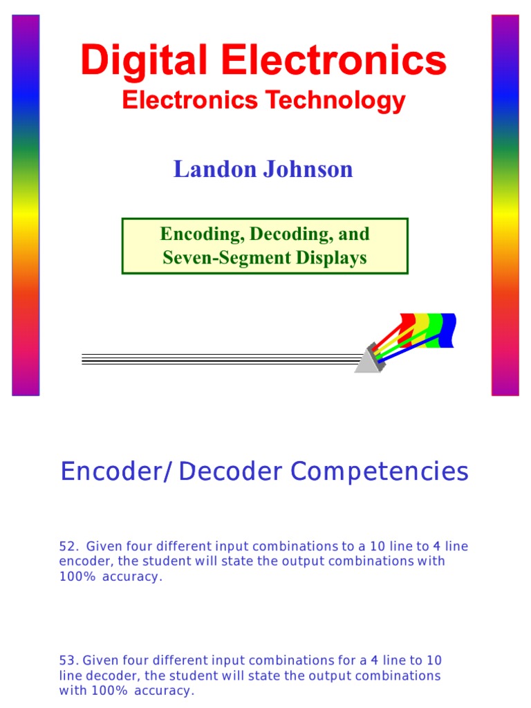 Encoders Decoders | PDF