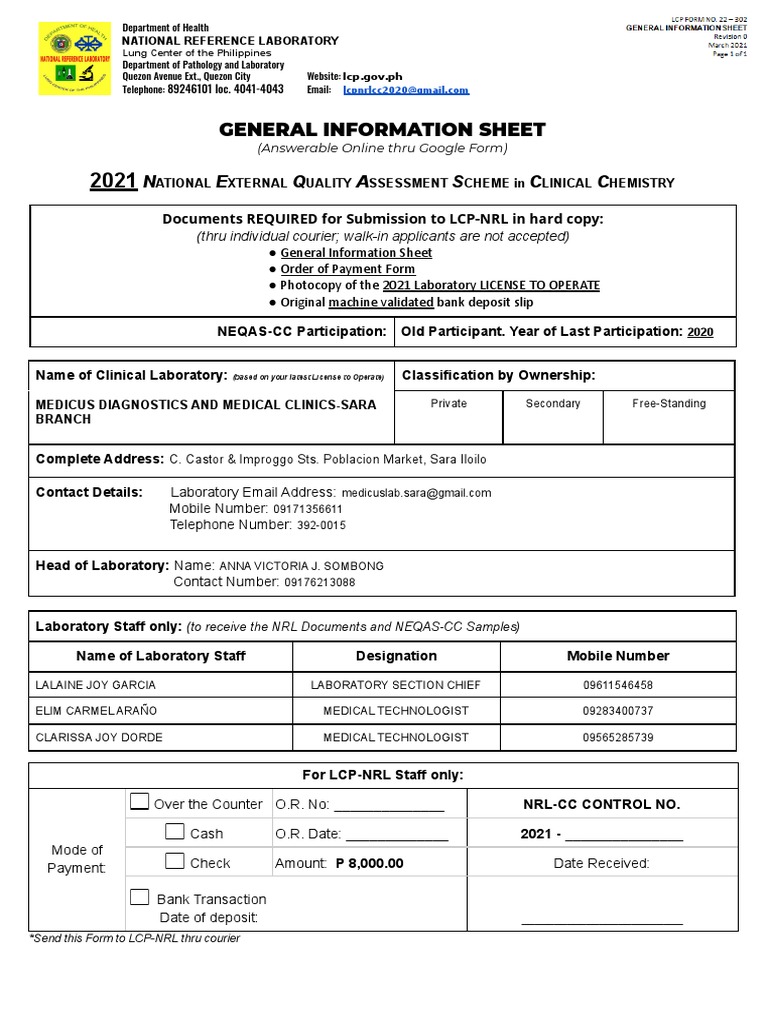 NEQAS-CC 2021 Payment Instructions | PDF | Payments | Banks