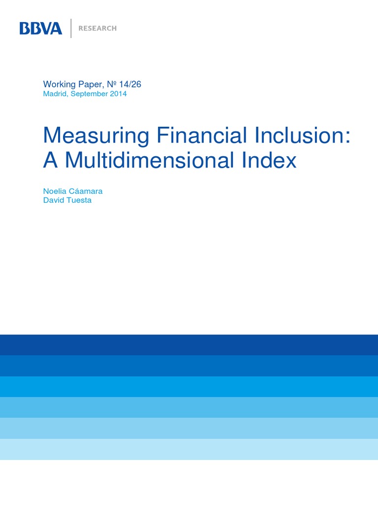 Measuring Financial Inclusion - A Multidimensional Index 2 | PDF ...