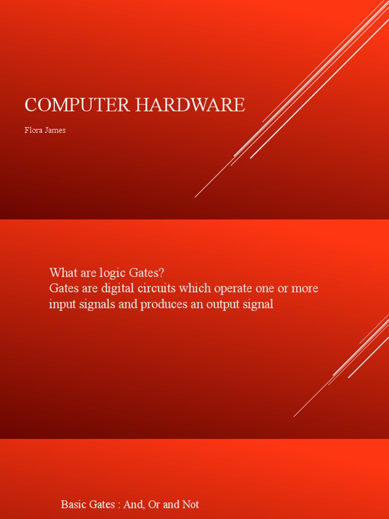 Computer Hardware | PDF | Logic Gate | Electronic Engineering