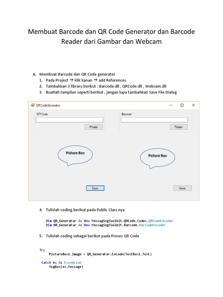 P5 - 2 - Membuat Barcode Dan QR Code Generator Dan Barcode Reader Dari Gambar Dan Webcam | PDF