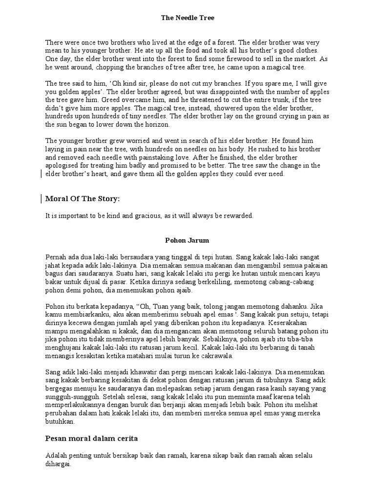 The Needle Tree | PDF | Trees