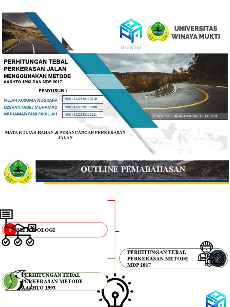 10 Desember 2022 Perkerasan Denga Metode Aashto Dan MDP Kel.9 | PDF