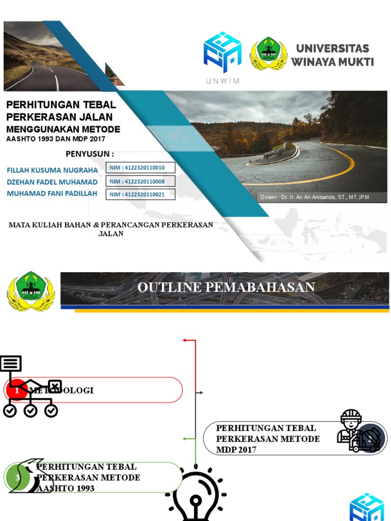 10 Desember 2022 Perkerasan Denga Metode Aashto Dan MDP Kel.9 | PDF