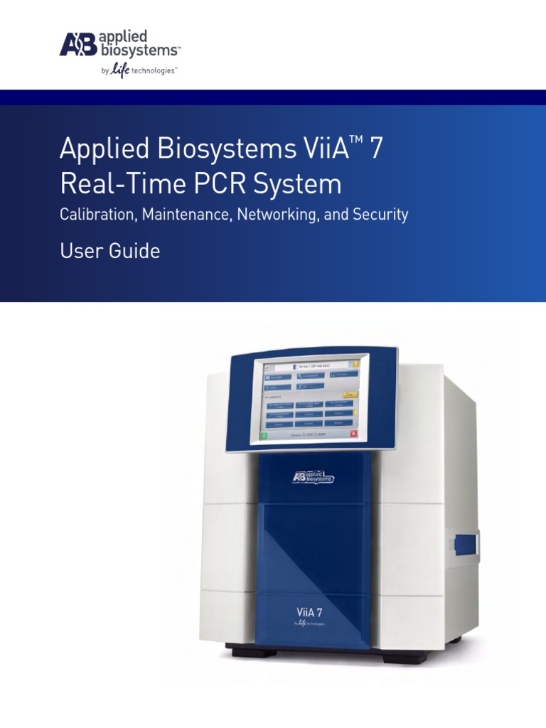 Thermo ViiA7 Real-Time PCR Manual | PDF | Trademark | Software