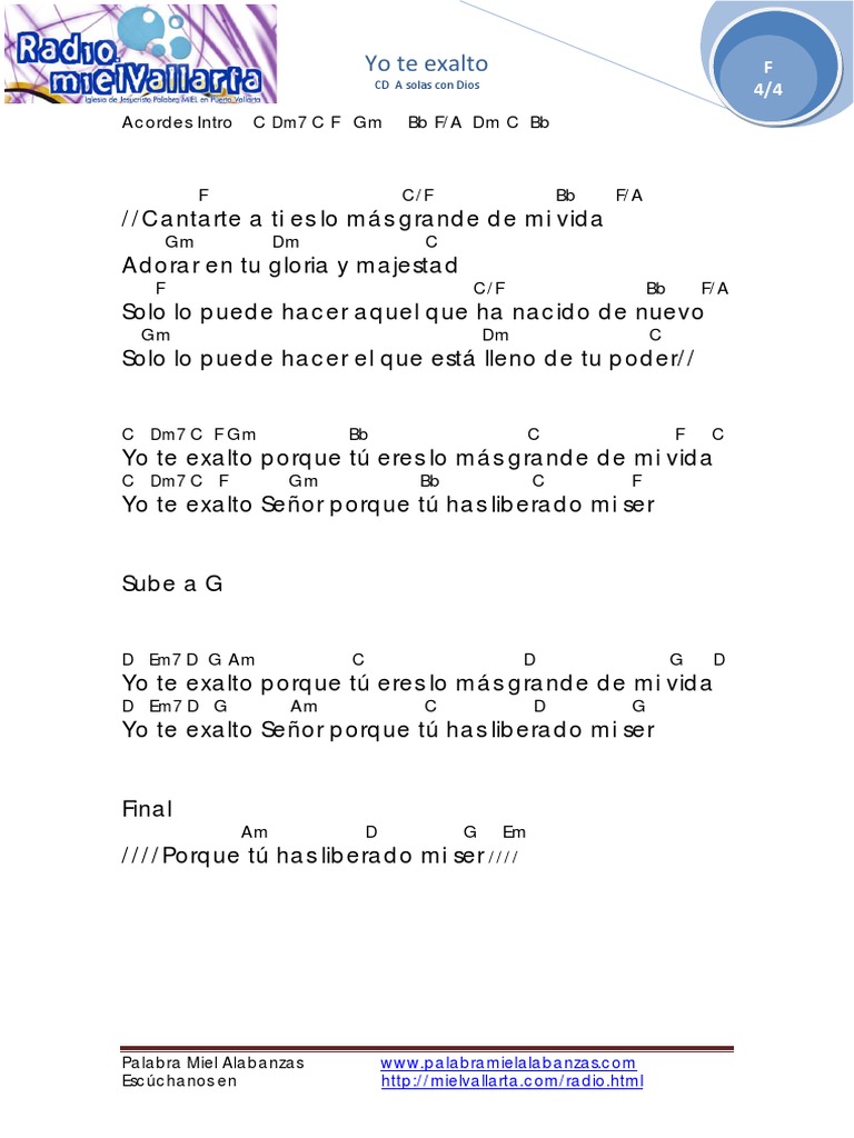 10 Yo Te Exalto | PDF