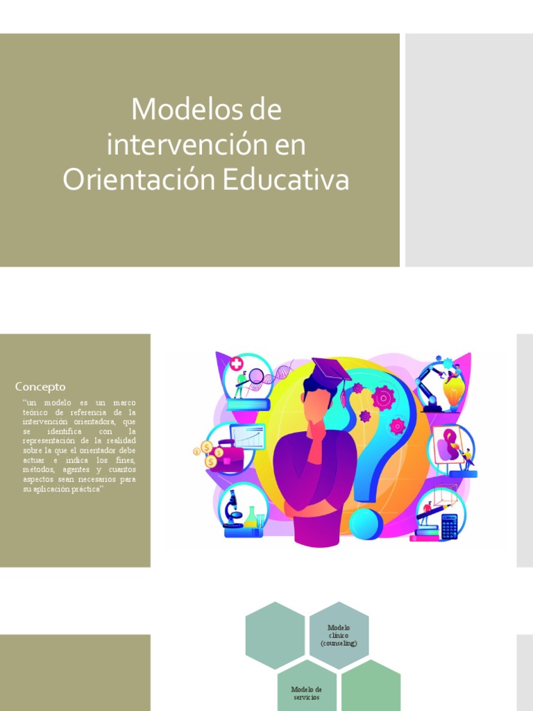 Modelos de intervención en Orientación Educativa | PDF | Sicología | Ciencia cognitiva