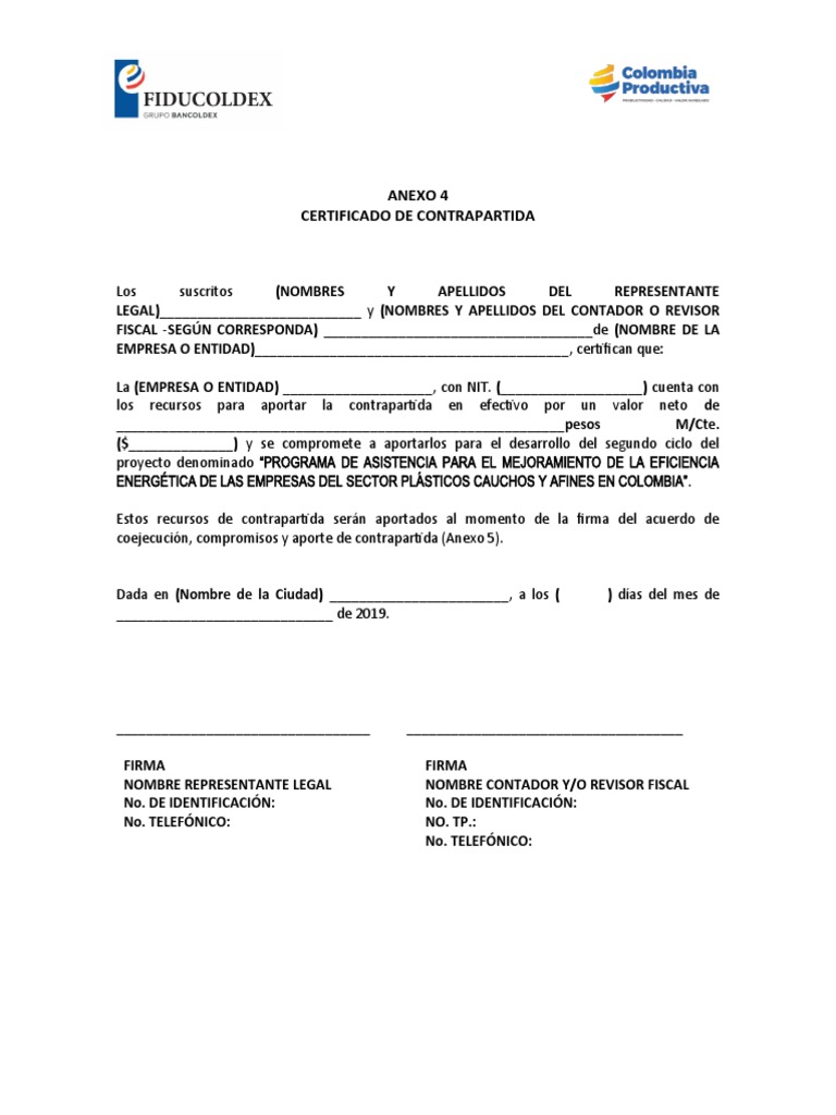 Certificado de Contrapartida Energética | PDF