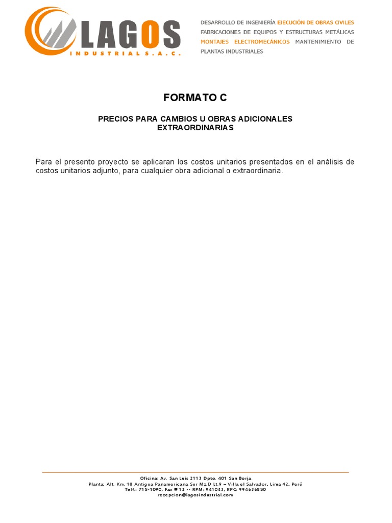 Formulario C | PDF