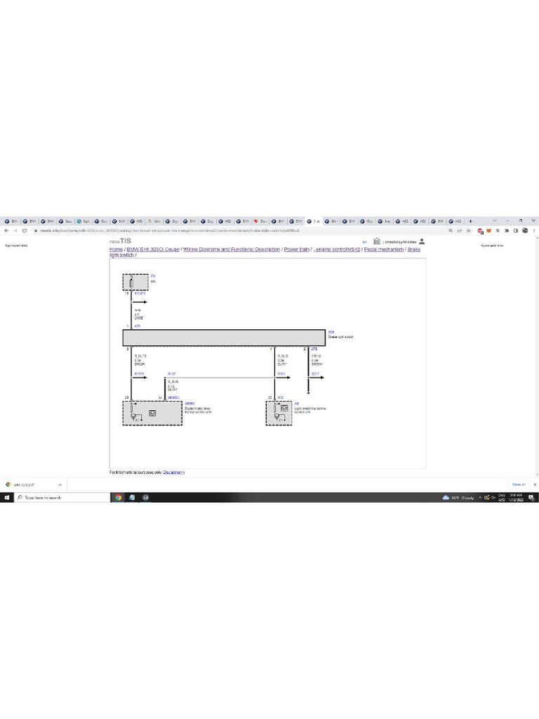 BMW E46 323ci Coupe Brake Light Switch | PDF