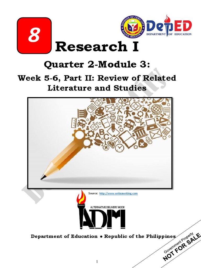 Q2 Wk5-6 Module3 Research-1 SSPElective | PDF | Primary Sources | Literature Review